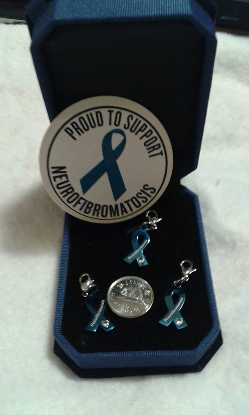 Charm for Neurofibromatosis Awareness / Clip on / Accessory Curenf ...