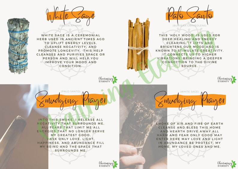 Smudging Prayer Card Smudging Smudging Prayer Printable - Etsy