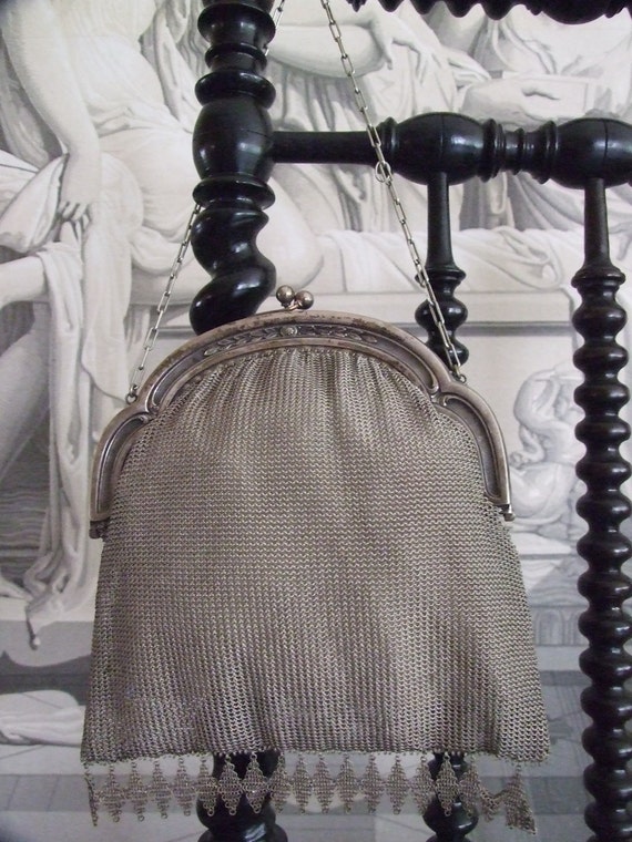 MUSEUM BAG! Amazing Antique c.1900s Handmade "Alpaca"… - Gem