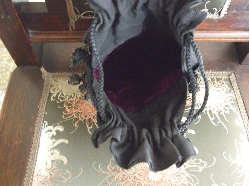 PURSE BAG! Vintage, Victorian Style, Silk Cloth Pouch Bag / GORGEOUS ...