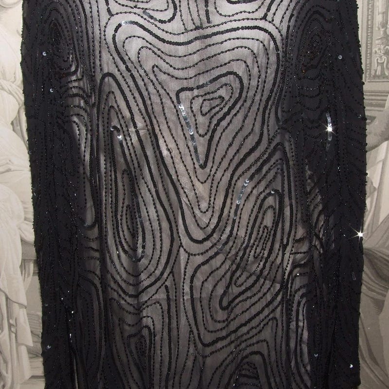 Black Seethrough Dress Etsy 8353