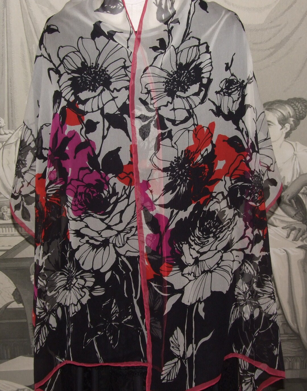 AMAZING Italian Shawl Exclusive Vintage BASILE Brand Made in Italy ...