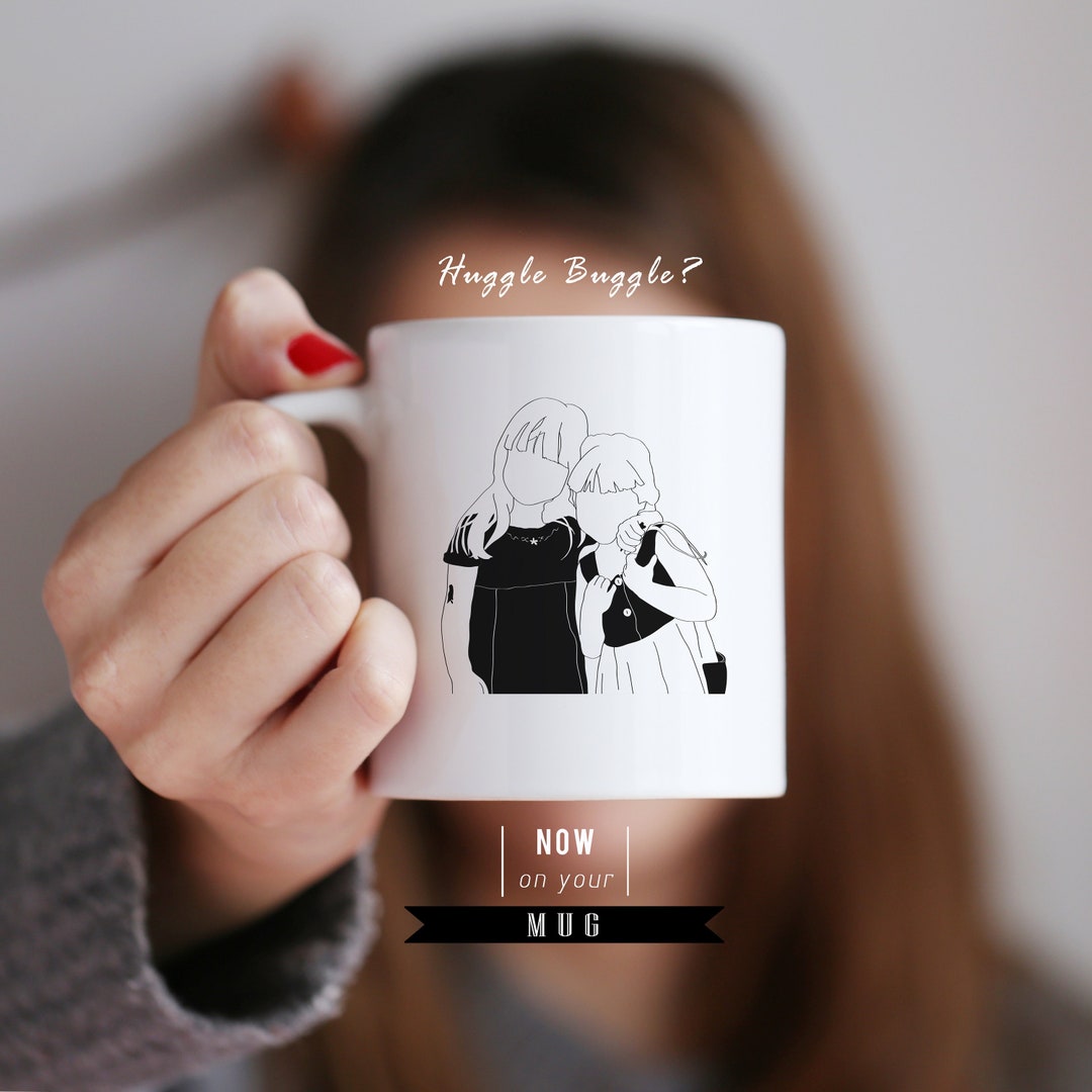 Custom Portrait Coffee Mug: Personalized Couple Illustration - Etsy