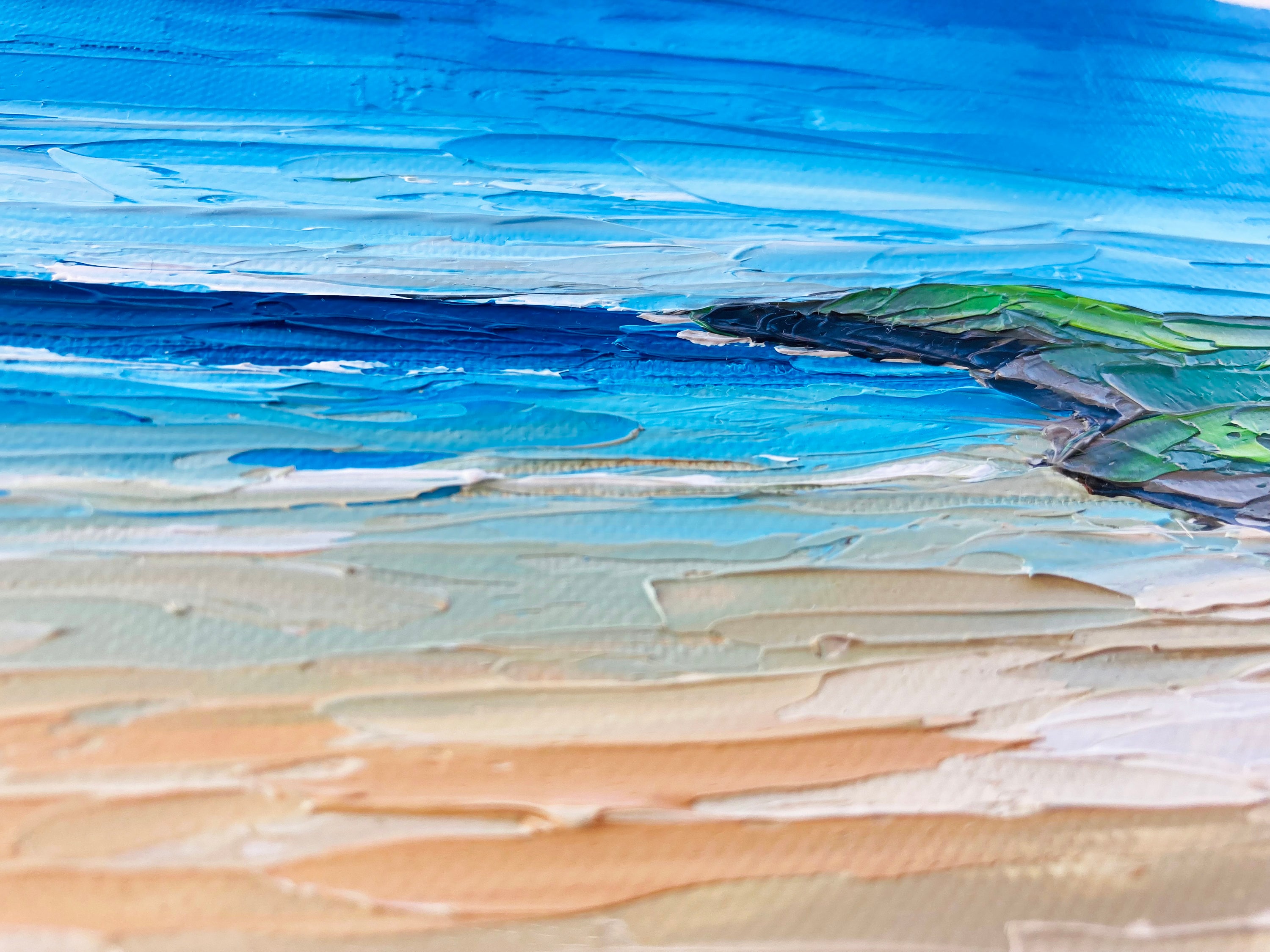 Ocean Oil Painting on Paper Textured Original Oil Painting - Etsy
