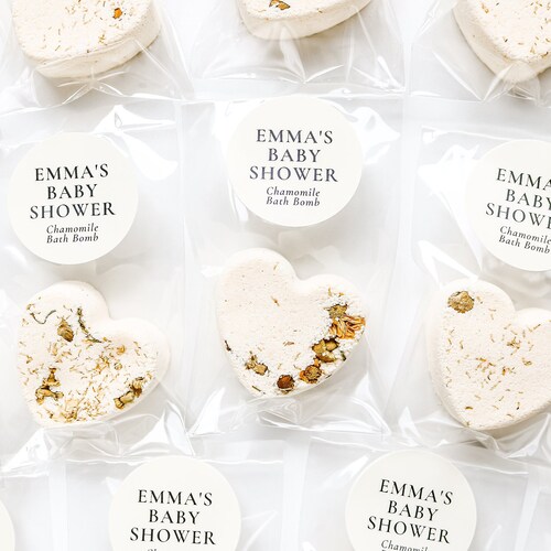 Personalized Chamomile Bath Bomb Favors Baby Shower Favors - Etsy