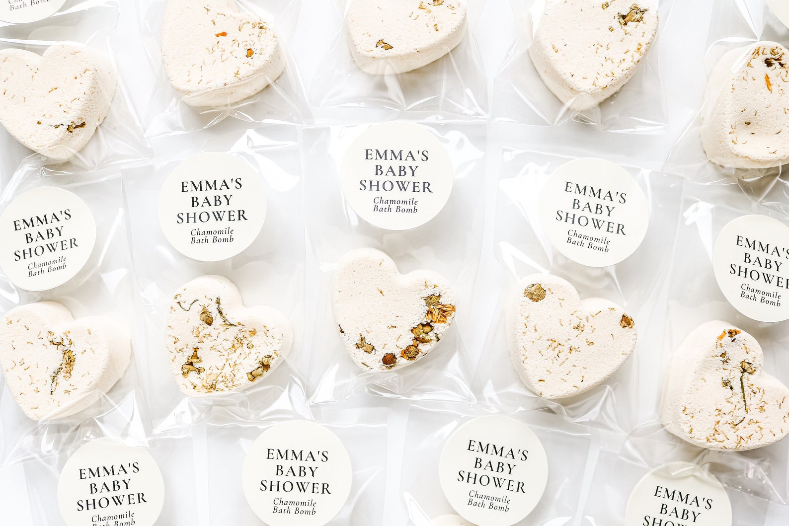 Personalized Chamomile Bath Bomb Favors Baby Shower Favors - Etsy