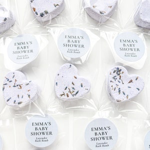 Personalized Lavender Bath Bomb Favors, Baby Shower Favors, Bridal ...