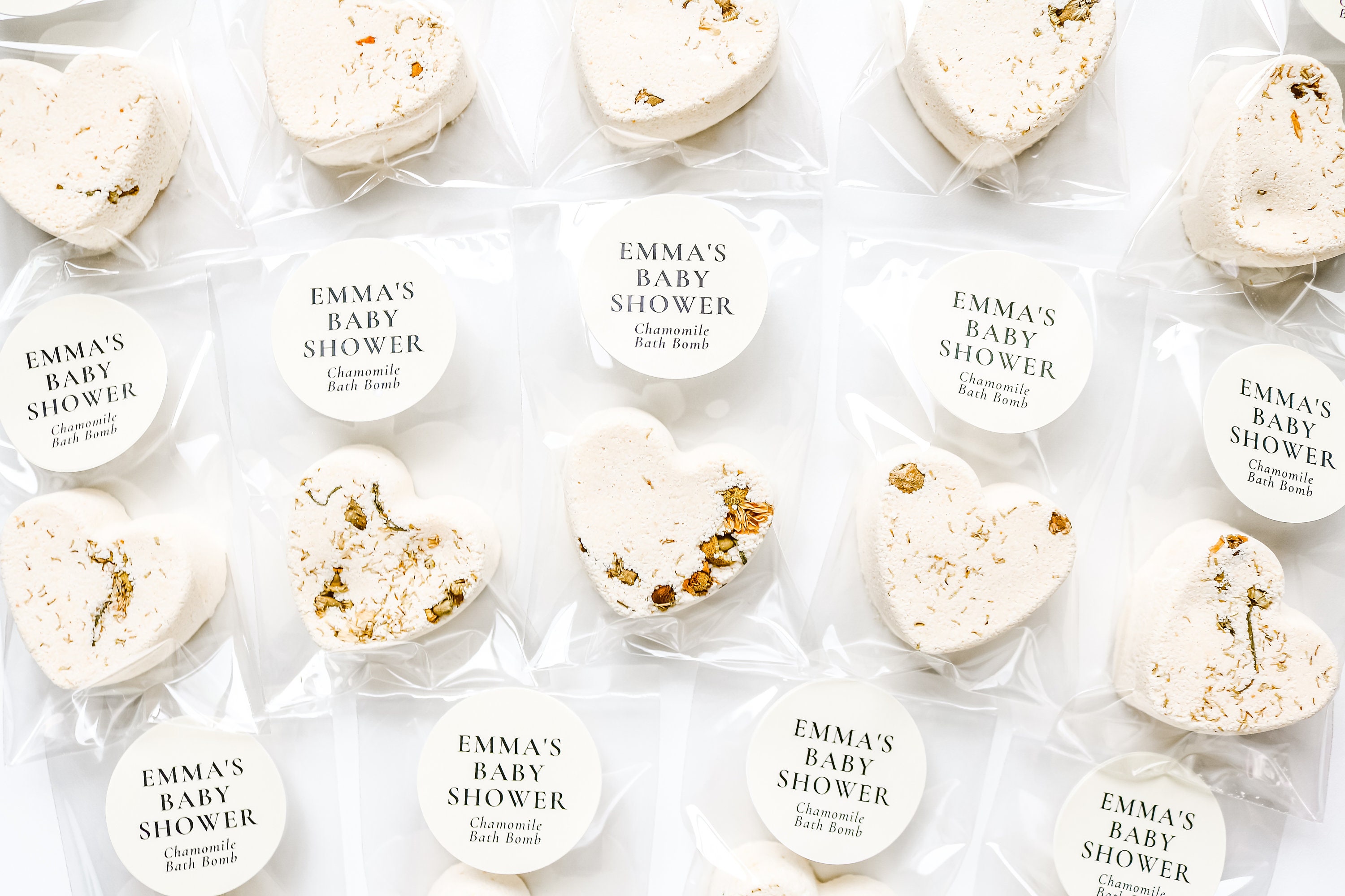Personalized Chamomile Bath Bomb Favors Baby Shower Favors - Etsy