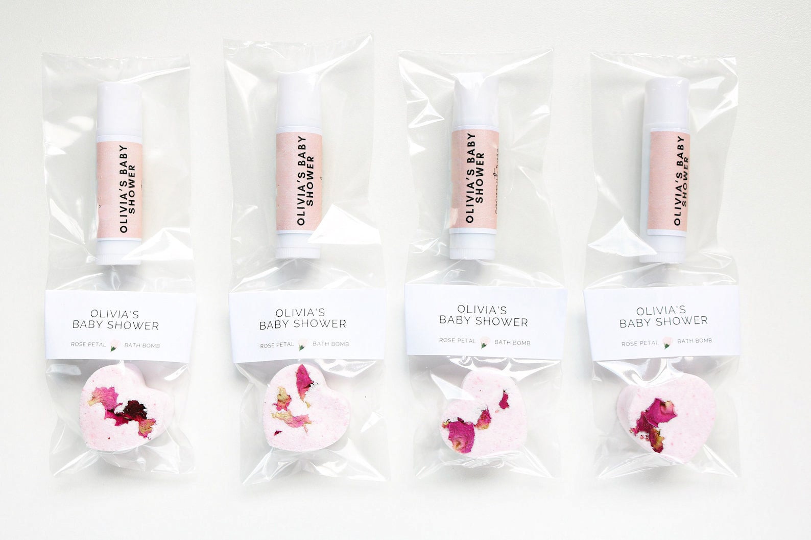 Personalized Bath Bomb Lip Balm Favors Baby Shower Favors - Etsy