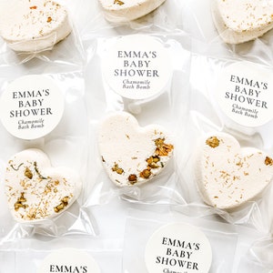 Personalized Chamomile Bath Bomb Favors, Baby Shower Favors, Bridal ...