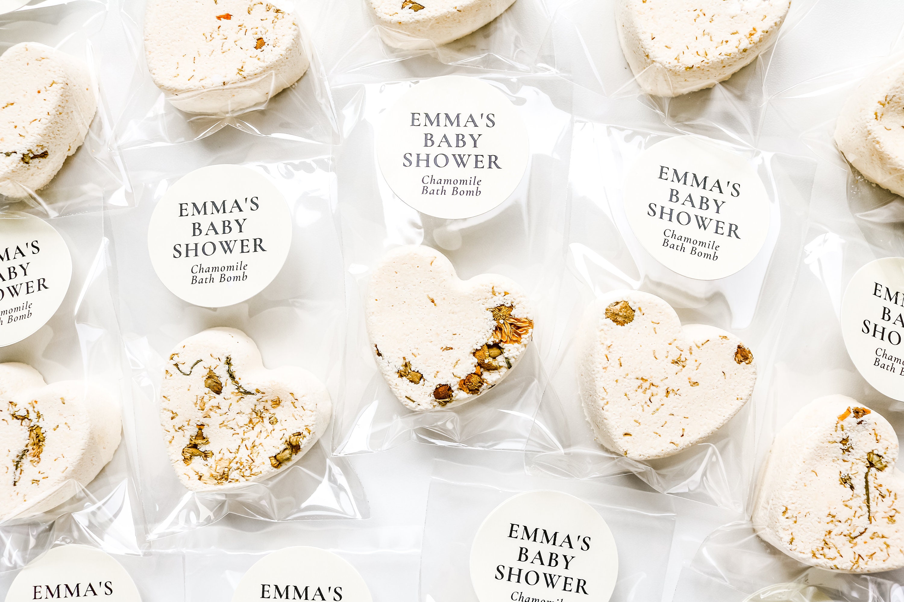 Personalized Chamomile Bath Bomb Favors Baby Shower Favors - Etsy