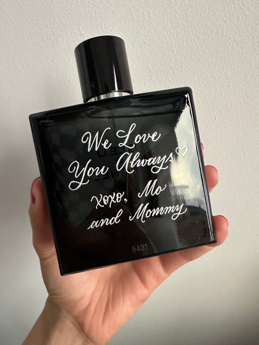 Cologne Bottle Calligraphy Engraving Engraved Fragrance Wedding Day of ...