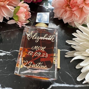 Handcrafted Perfume Bottle Calligraphy Engraving | Personalized ...
