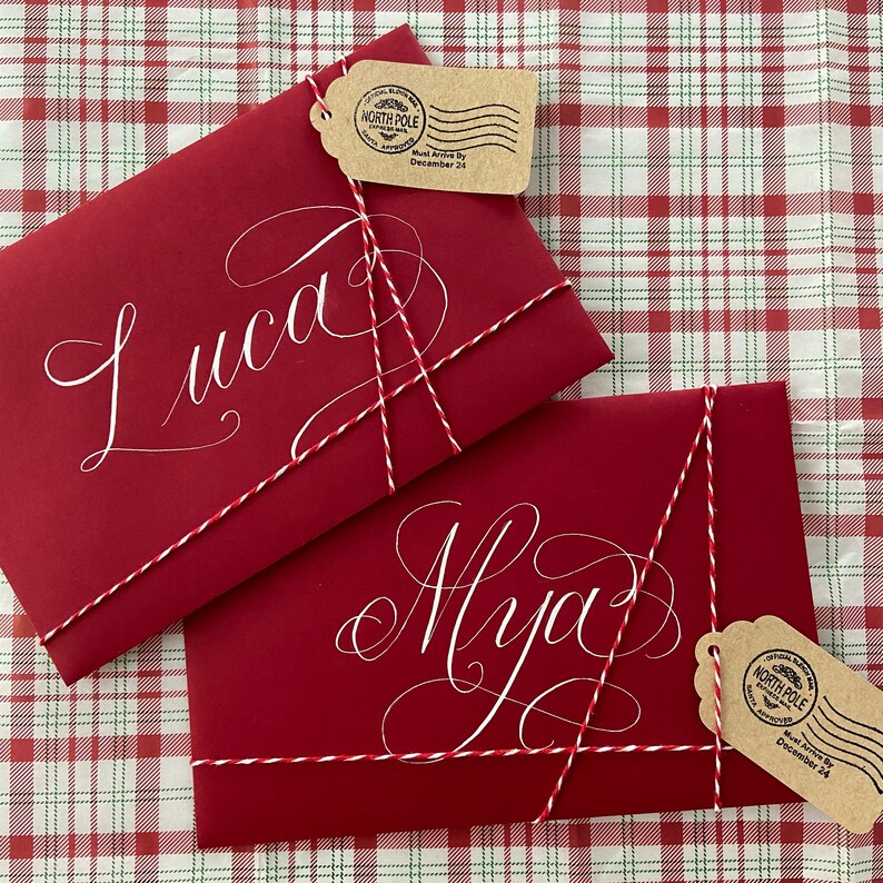Custom Handwritten Calligraphy Letter from Santa | Etsy