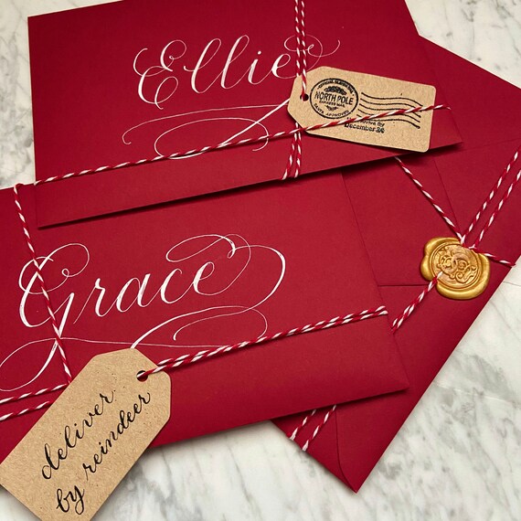 Custom Handwritten Calligraphy Letter from Santa | Etsy