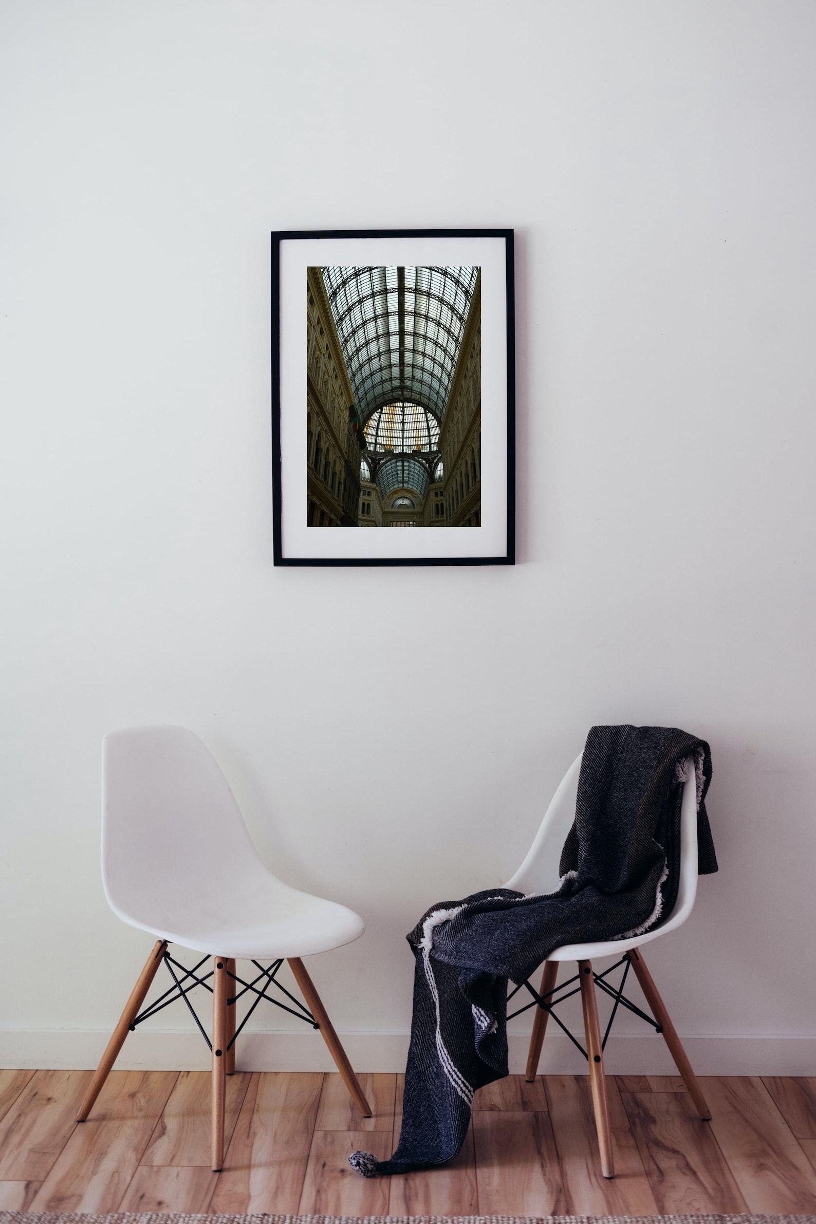 Galleria Umberto Glass Atrium Blue Sky Napoli Italy Naples European ...
