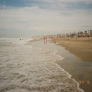 Retro Beach Vibes | Southern California Huntington Beach Landscape Blue ...