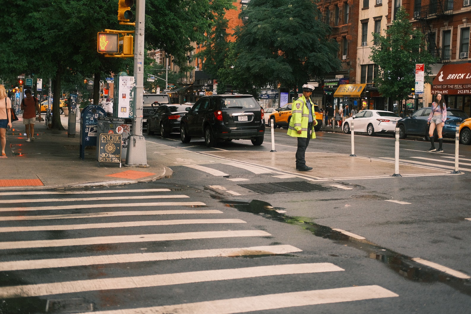 New York Minute Rainy Day Street Photograph City Scene Reflections Rain ...