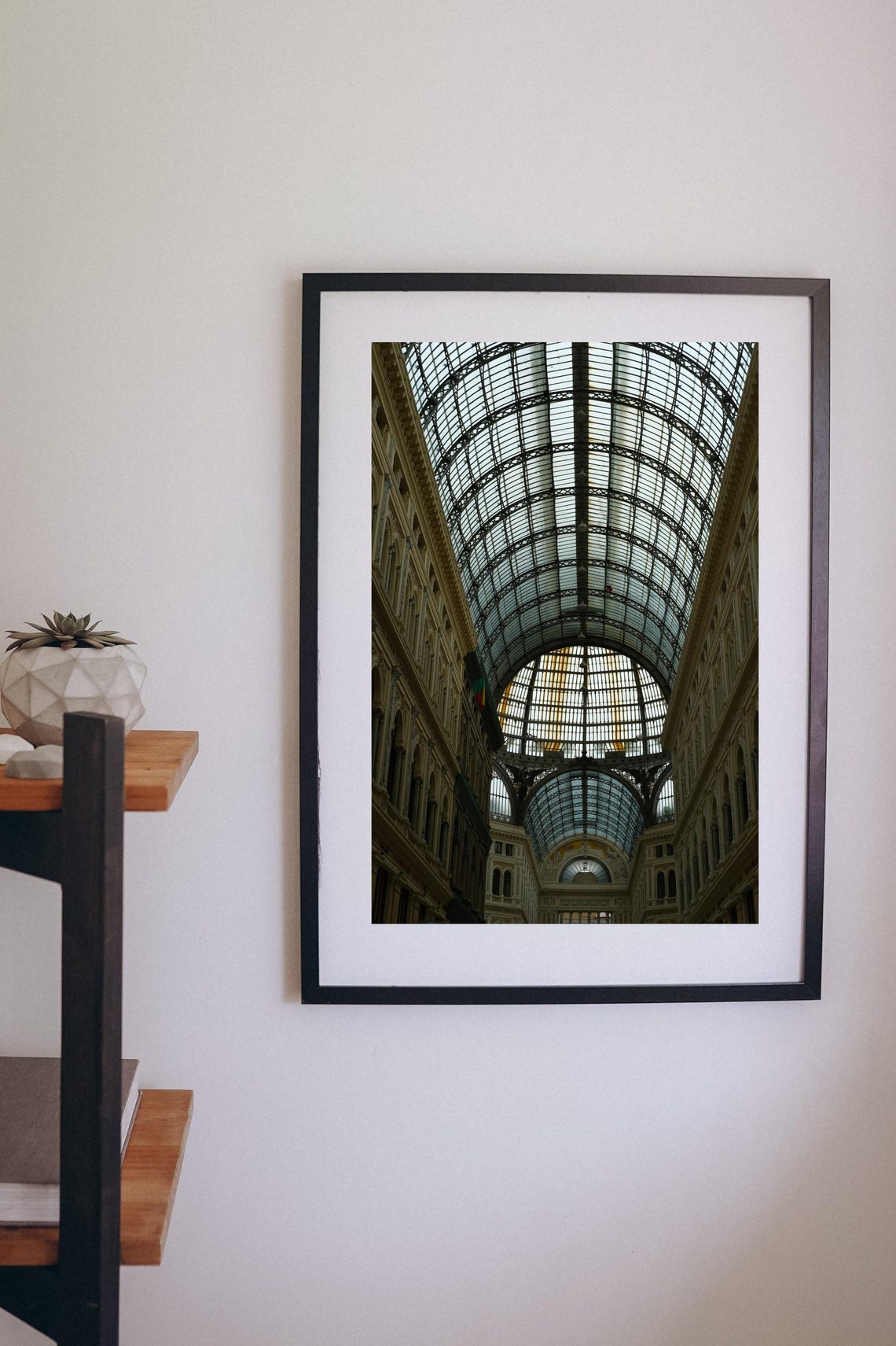 Galleria Umberto Glass Atrium Blue Sky Napoli Italy Naples European ...
