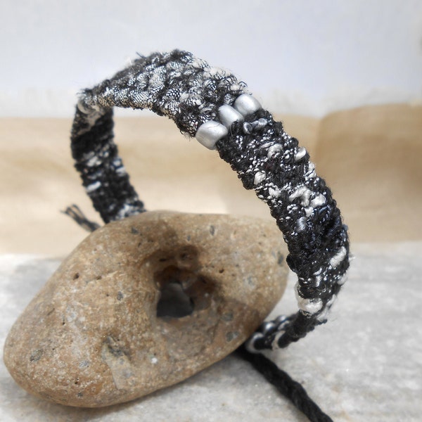 Fibre Art Bracelet - Etsy