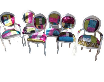 Patchwork Chair - Etsy UK