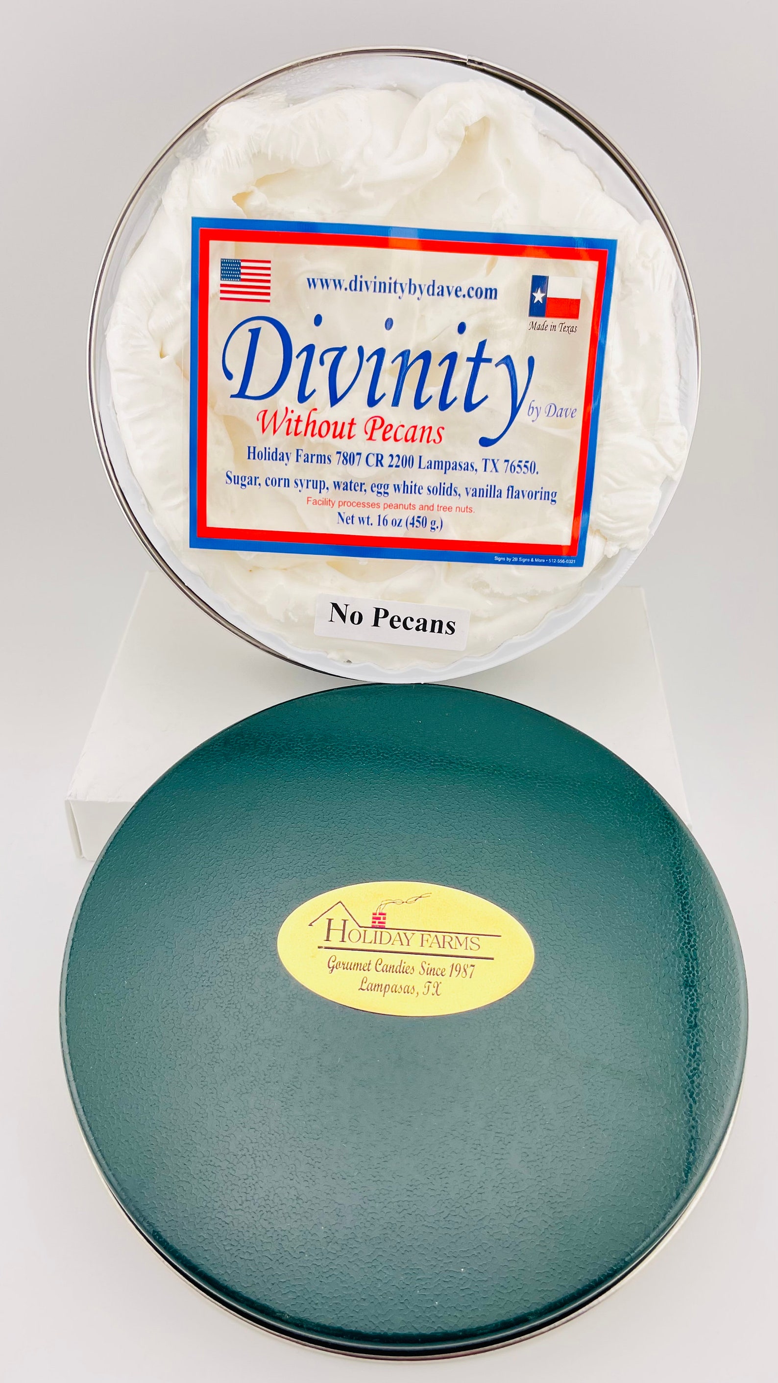 2.5 Lb. Divinity Gift Tin. Fluffy and Moist With a Wonderful Flavor ...