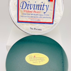2.5 Lb. Divinity Gift Tin. Fluffy and Moist With a Wonderful Flavor ...