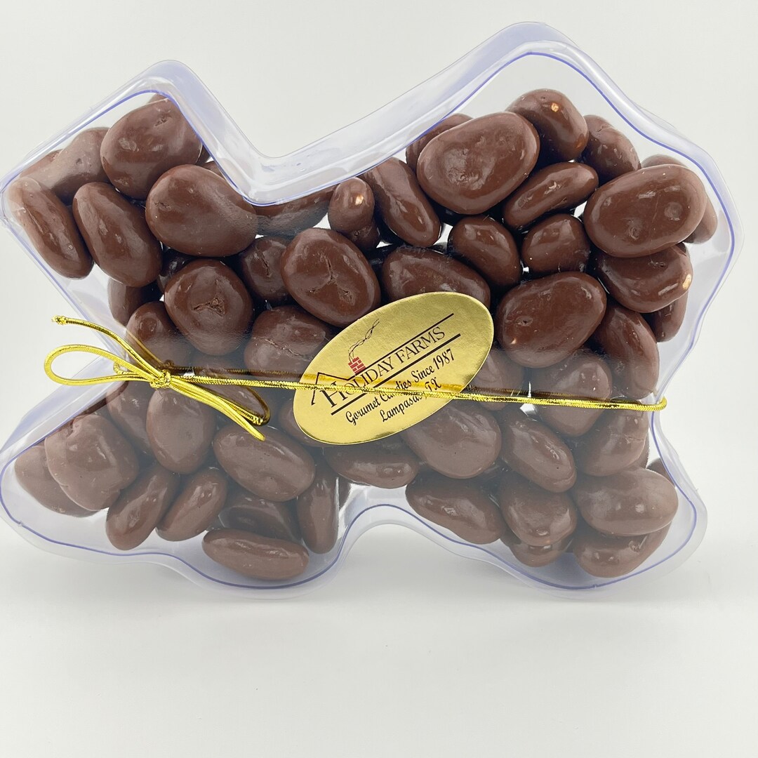 Chocolate Covered Pecans in Texas Shaped Box - Etsy