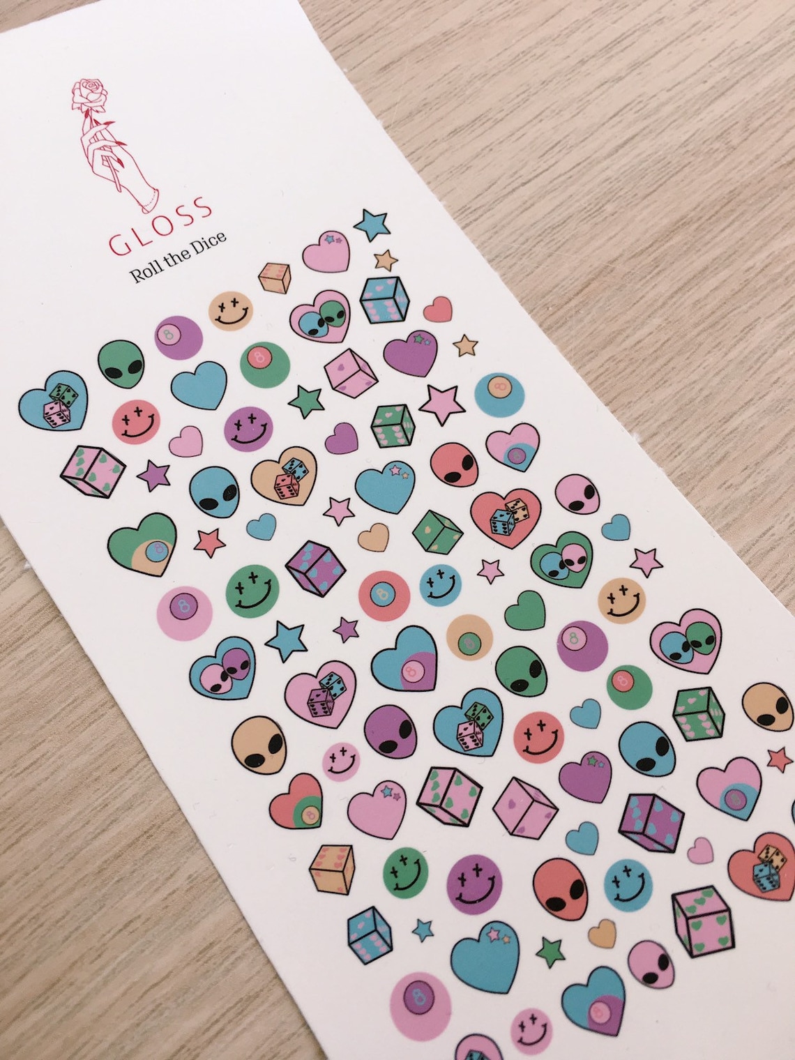 Roll the Dice nail Decals - Etsy