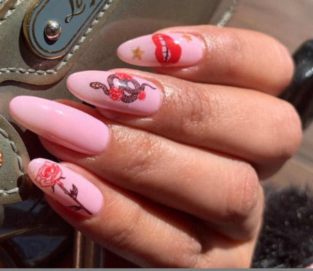 Linear |nail Decals| - Etsy