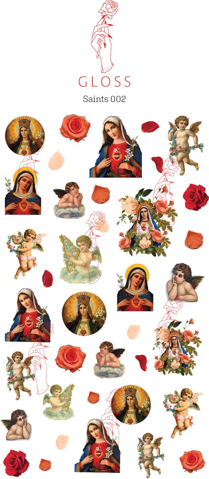 Saints 002 |nail Decals| - Etsy