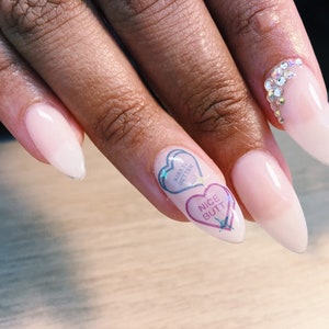 Loves Me, Loves Me Not |nail Decals| - Etsy