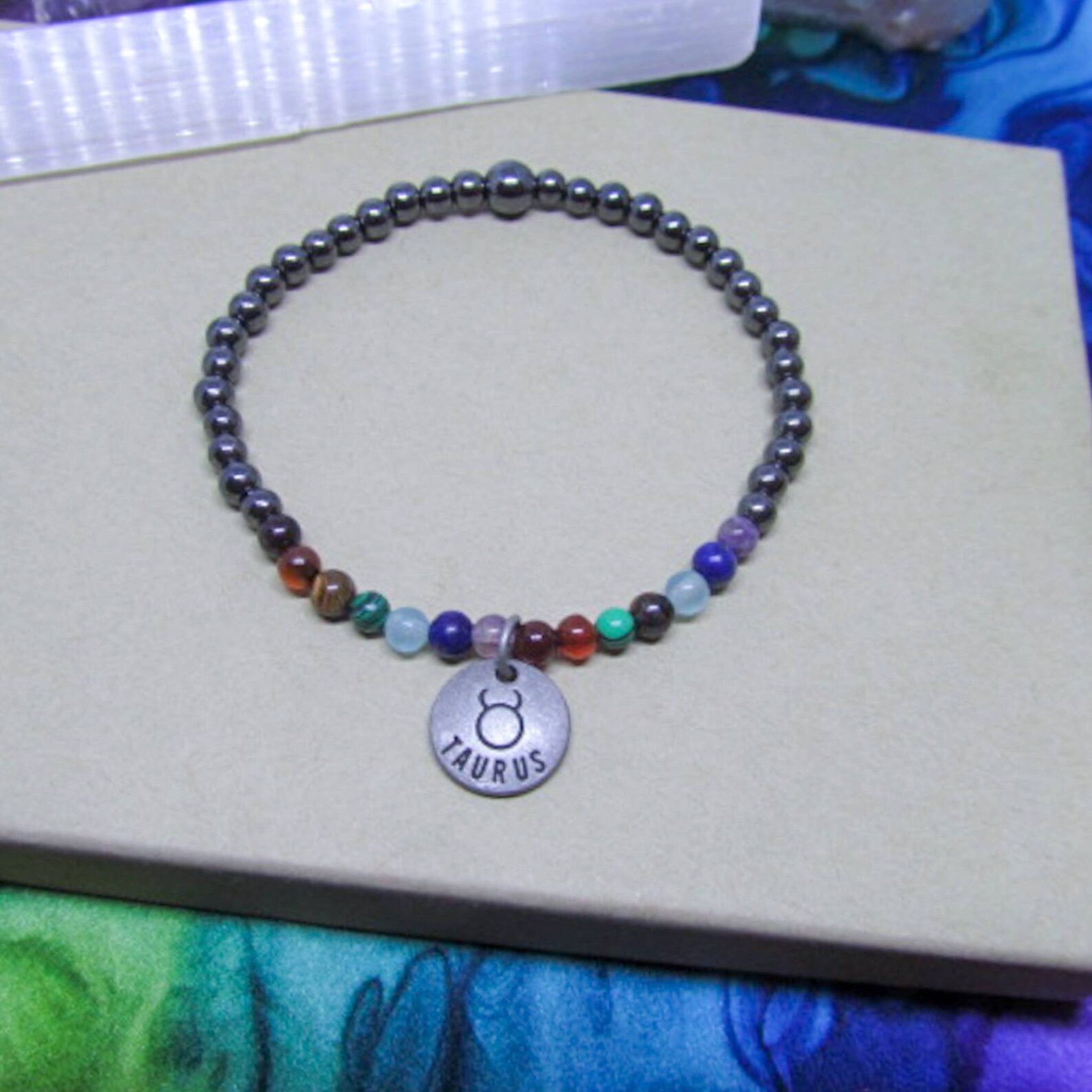 Taurus Chakra Balancing Zodiac Bracelet Chakra Bracelet | Etsy