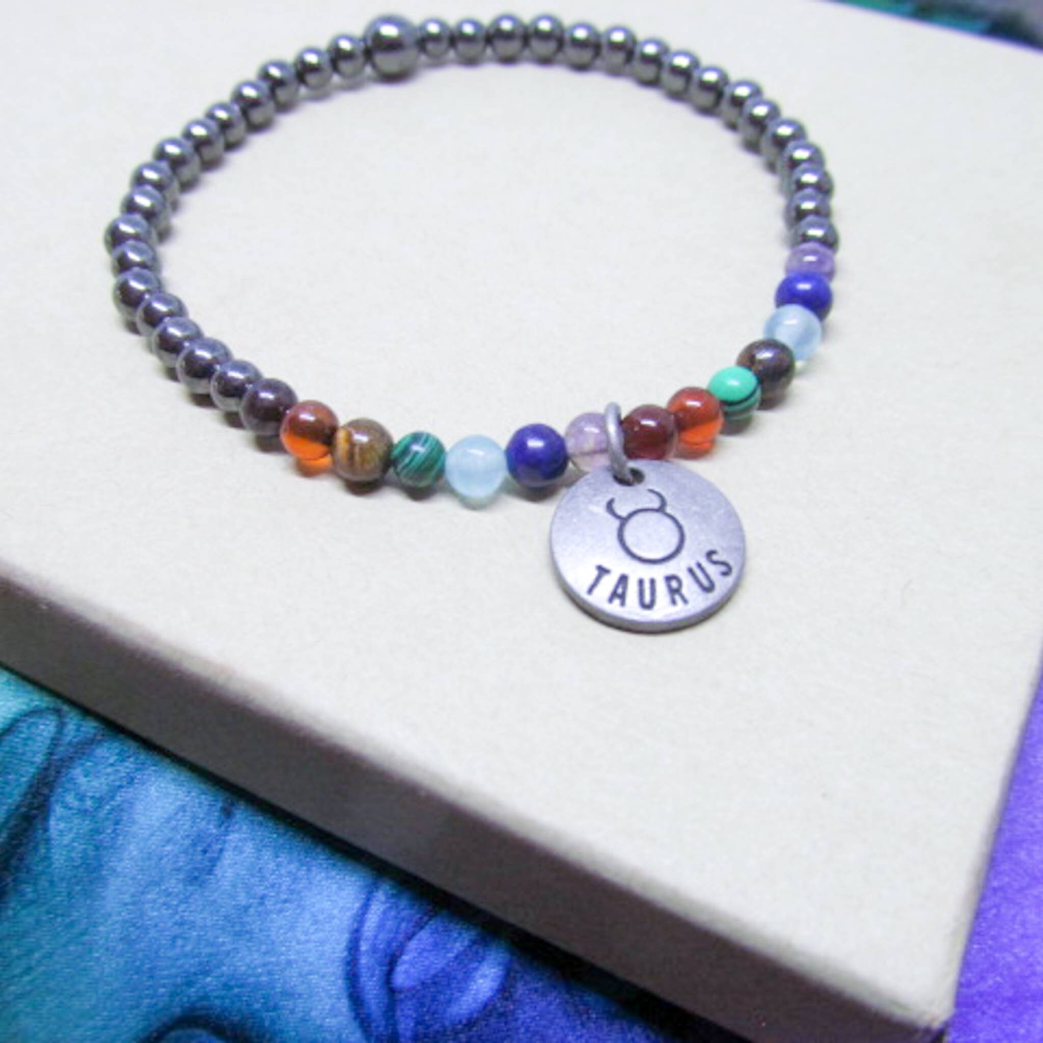 Taurus Chakra Balancing Zodiac Bracelet Chakra Bracelet | Etsy
