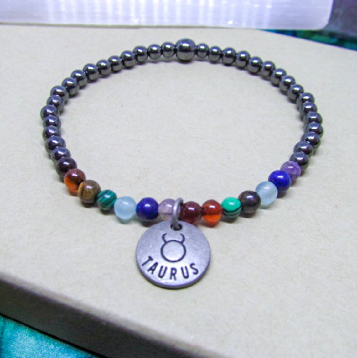 Taurus Chakra Balancing Zodiac Bracelet Chakra Bracelet | Etsy