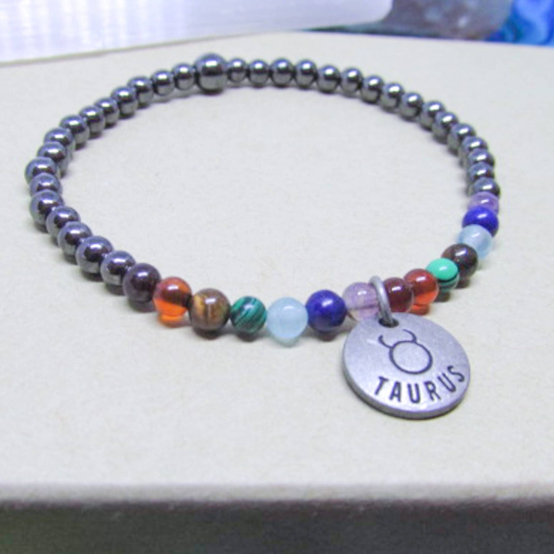 Taurus Chakra Balancing Zodiac Bracelet Chakra Bracelet | Etsy