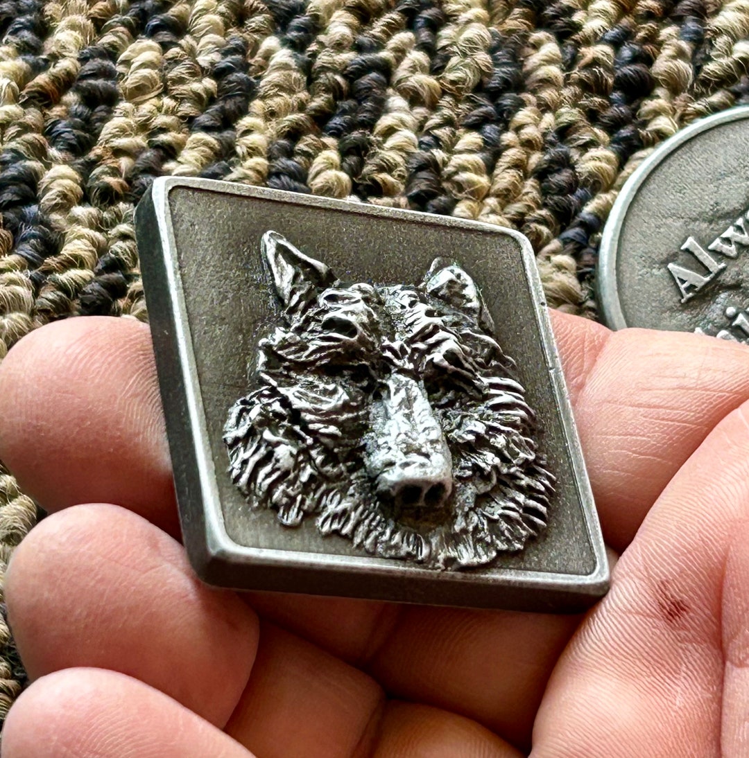 Wolf Inspirational Pocket Token Collect Them All Great for Classrooms ...