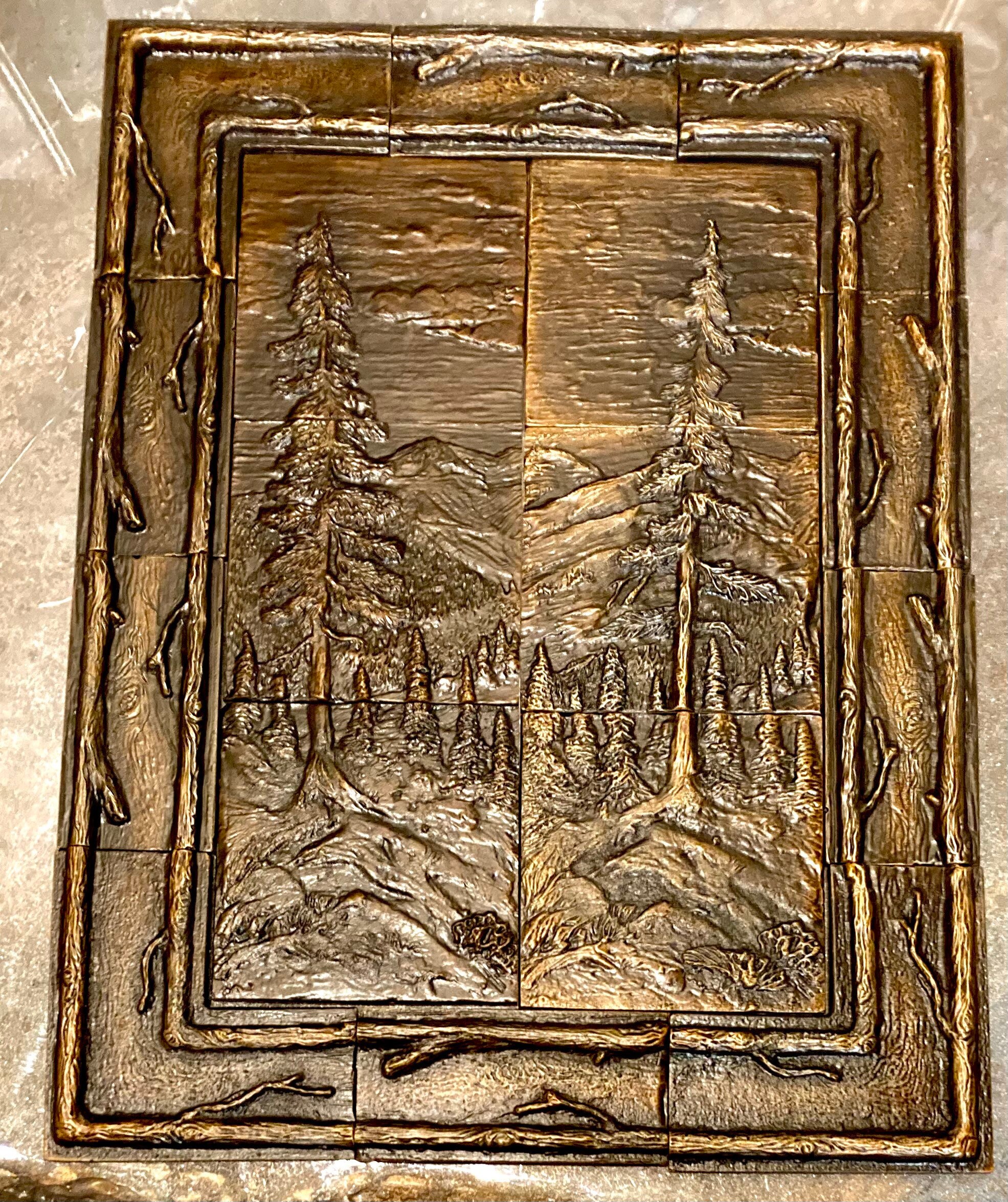 Twig Rail Tile 2x4 Inches Hand Poured With Real Pewter Metal - Etsy