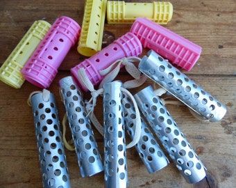 Vintage hair curlers | Etsy
