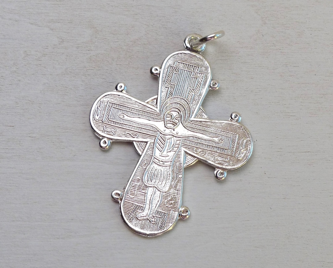 Vintage Large Danish 830 Solid Silver Dagmar Cross Pendant Double Sided ...
