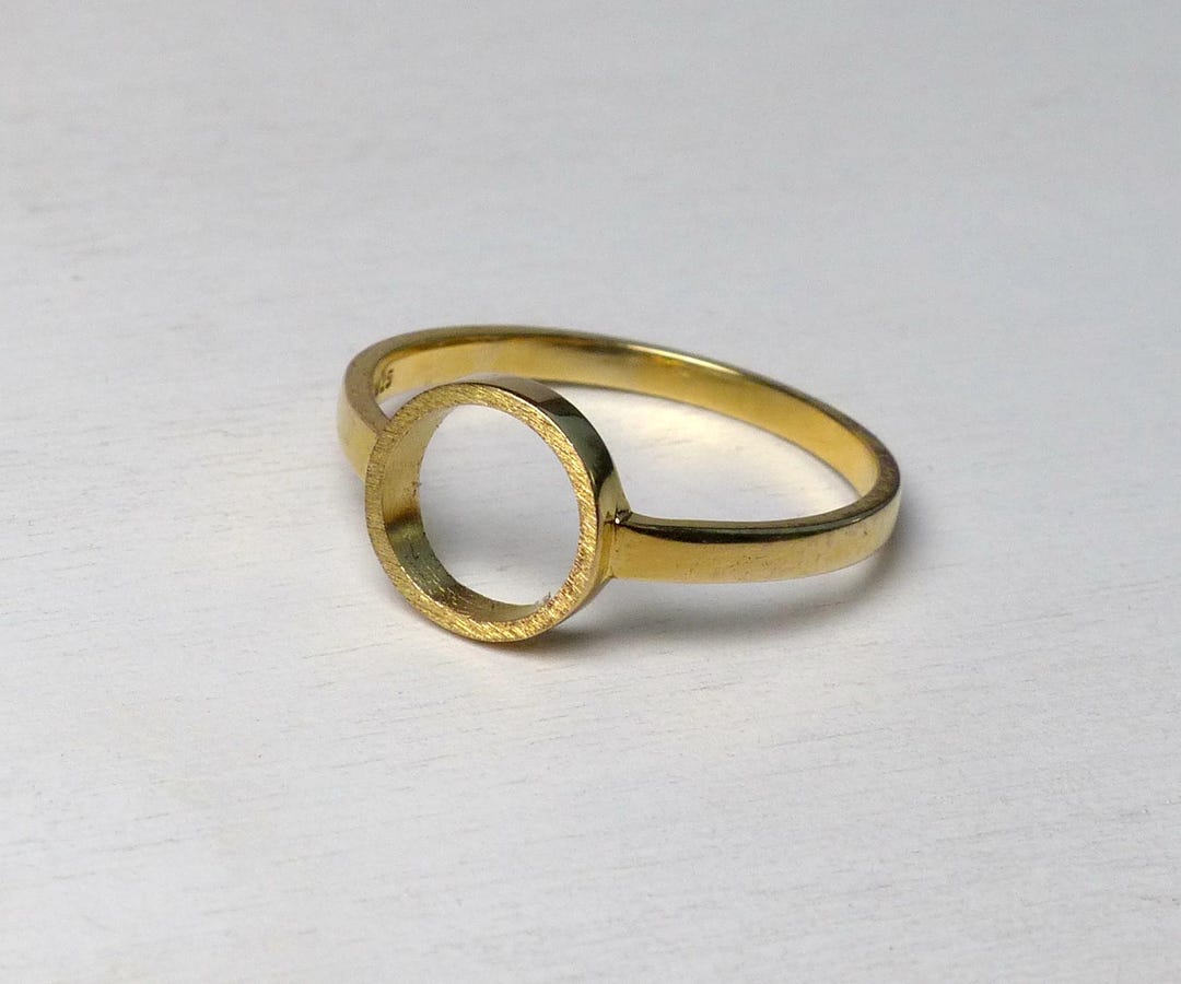 Rabinovich Denmark Sterling Silver Open Circle Ring Size 6.5 Vintage ...