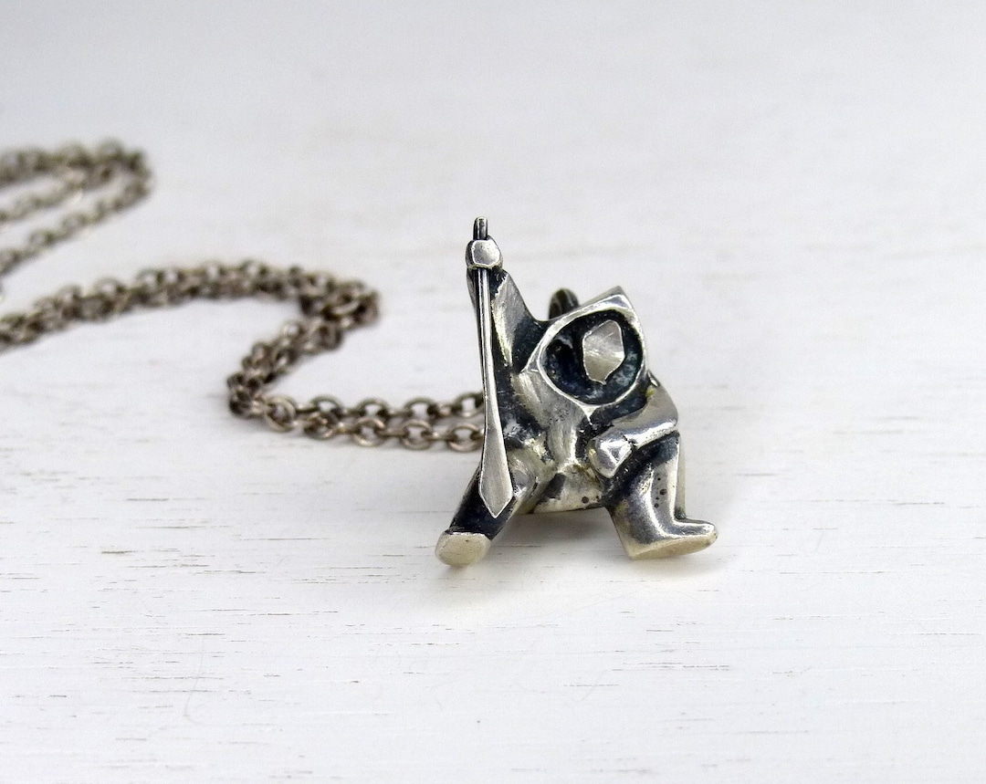 Rare Danish Jens Tage Hansen Sterling Silver 925 Thule Man Necklace ...