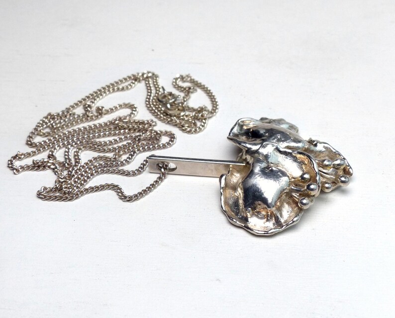 Massive Tebon Sweden Sterling Silver Modernist Sculptural Necklace 29 ...
