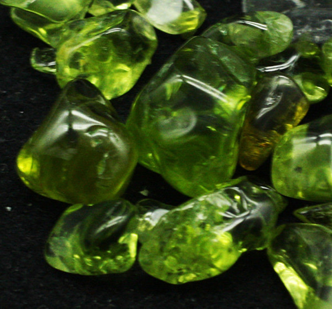 Tumbled and Polished Peridot, Mineral Specimens for Sale - Etsy
