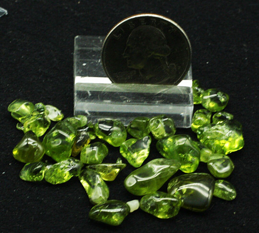 Tumbled and Polished Peridot, Mineral Specimens for Sale - Etsy