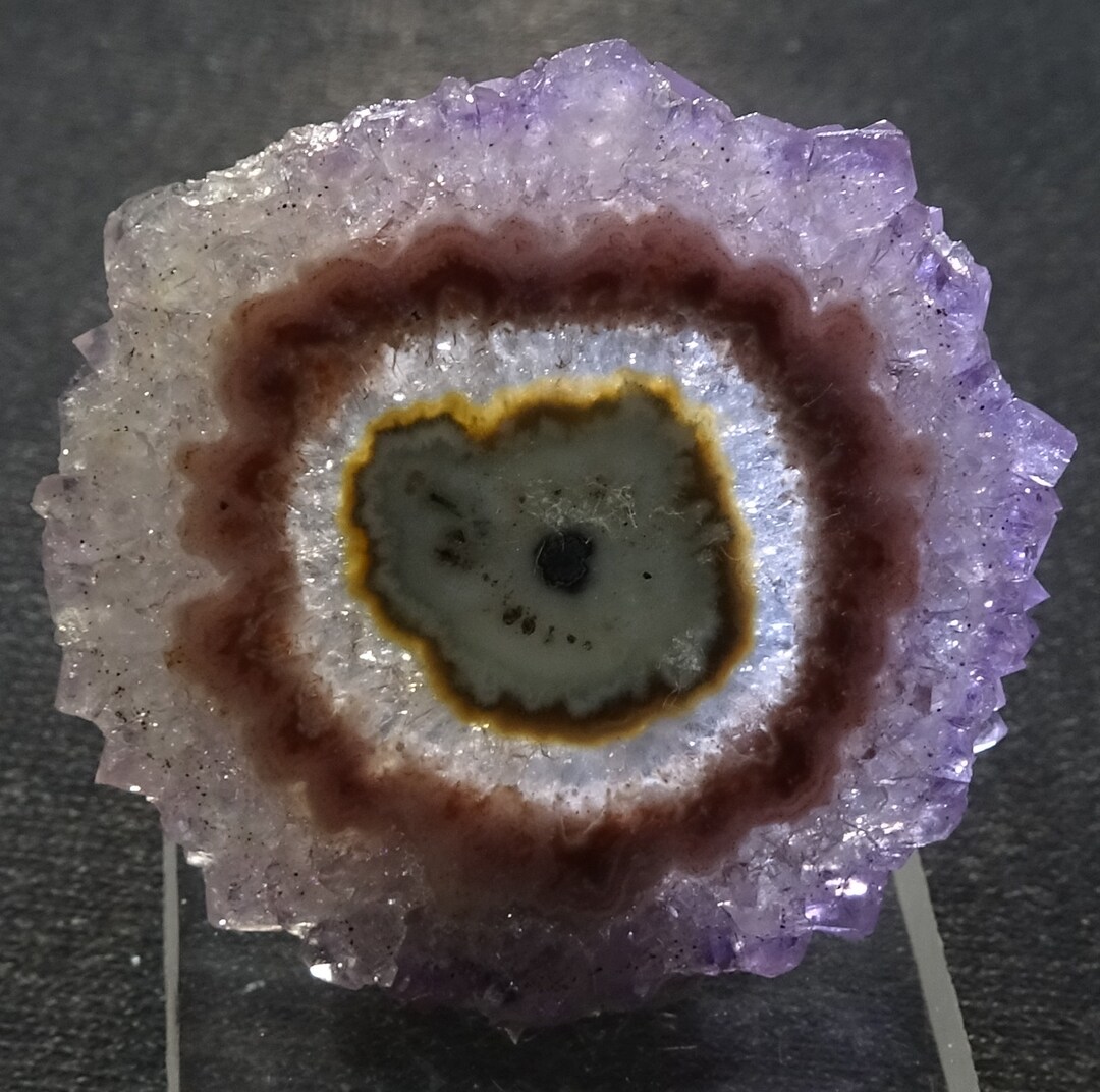 Amethyst Stalactite Polished Slice, Brazil Mineral Specimen for Sale - Etsy