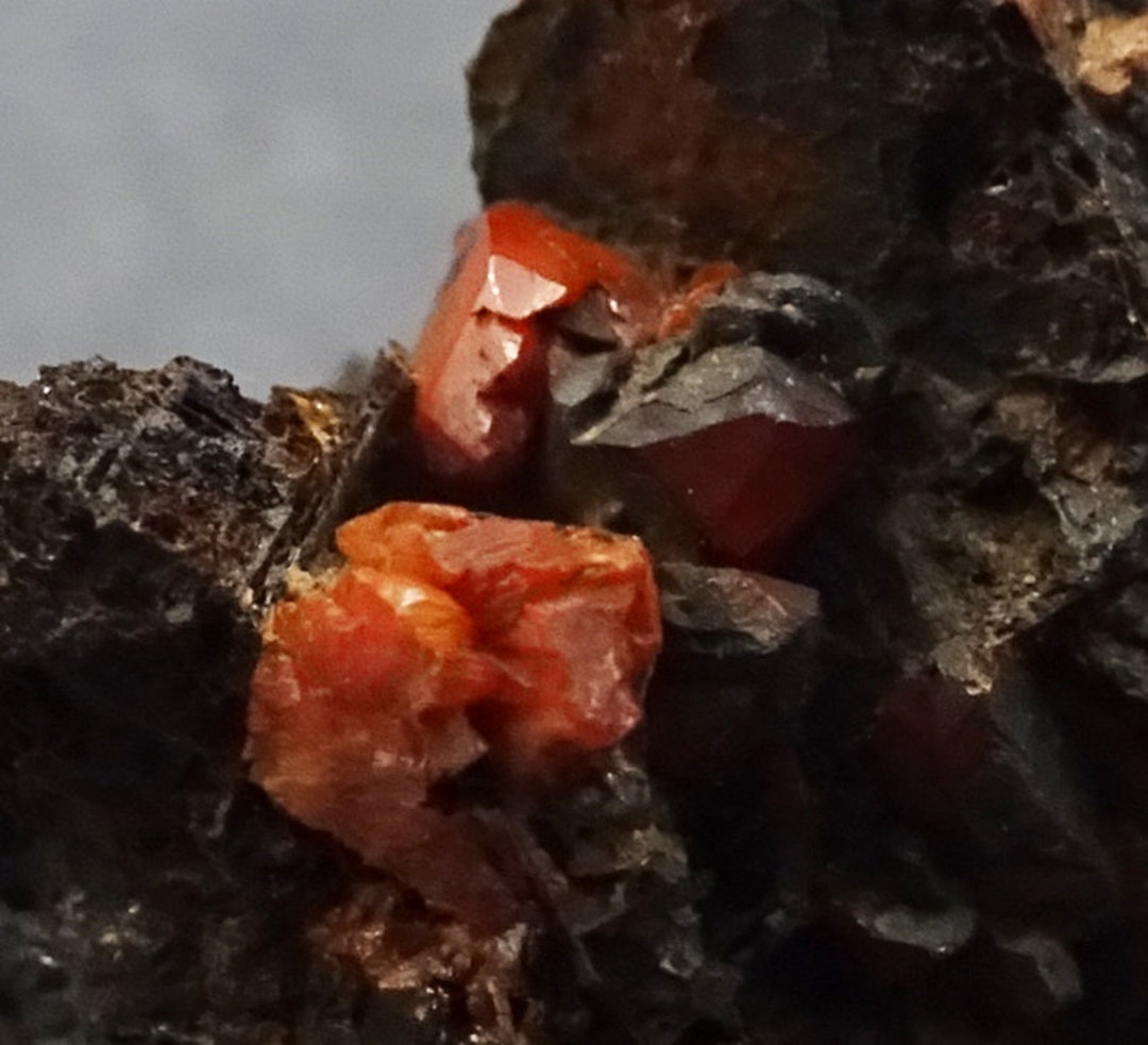 Crocoite Crystals, Type Locality, Russia Mineral Specimen for Sale - Etsy