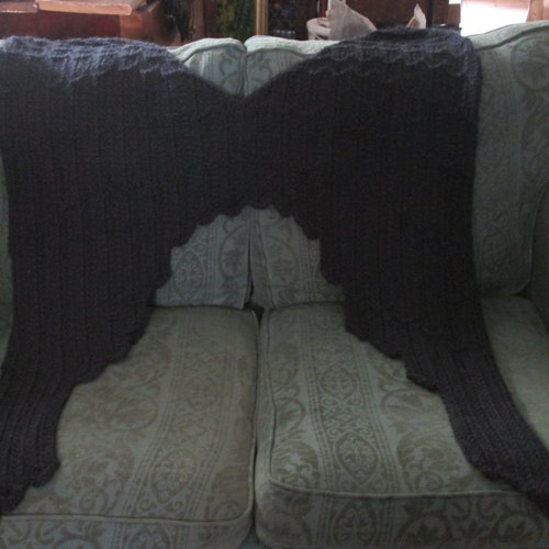 Knitting Pattern: Gothic Angel Wings Shawl - Etsy