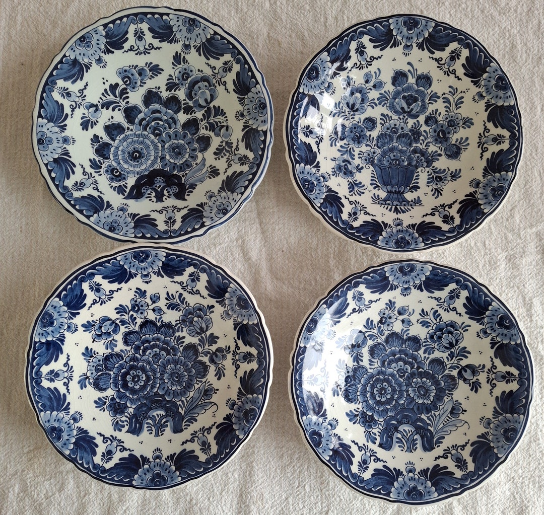 Blue Delft Plates, Delft Blue Decorative Wall Plates - Etsy
