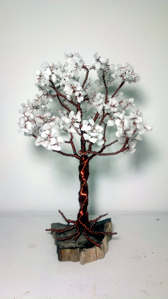 White Copper Wire Tree Tree of Life - Etsy